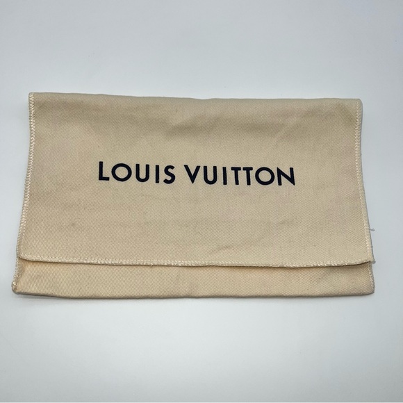 Louis Vuitton | Bags | Louis Vuitton Fold Over Cream Cotton Wblue Louie ...
